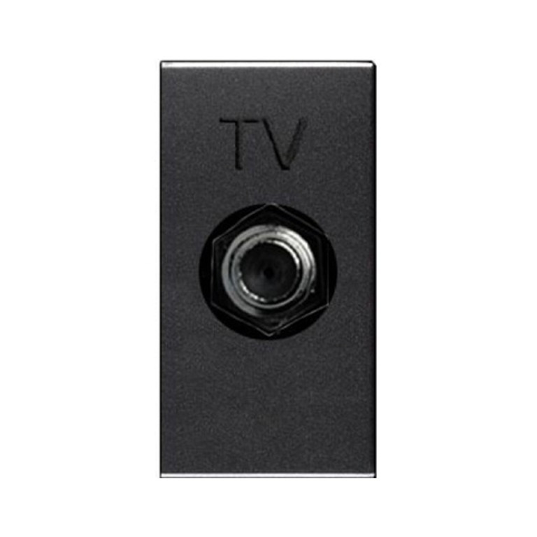N2150-AN — Toma de TV coaxial de conector roscado en color antracita serie Zenit - Comercial ...