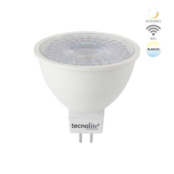 5MR16LEDMV35TCW — Foco LED MR16 inteligente y de luz CCT atenuable de 5w marca Tecnolite ...