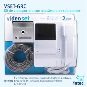 VSET-GRC — Kit de videoportero a color y con telecámara de sobreponer ...