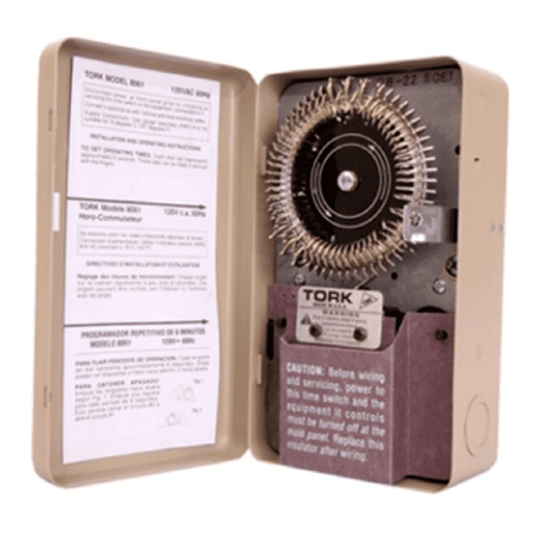 Timer o temporizador mecánico modelo 8601 marca Tork - Comercial Eléctrica