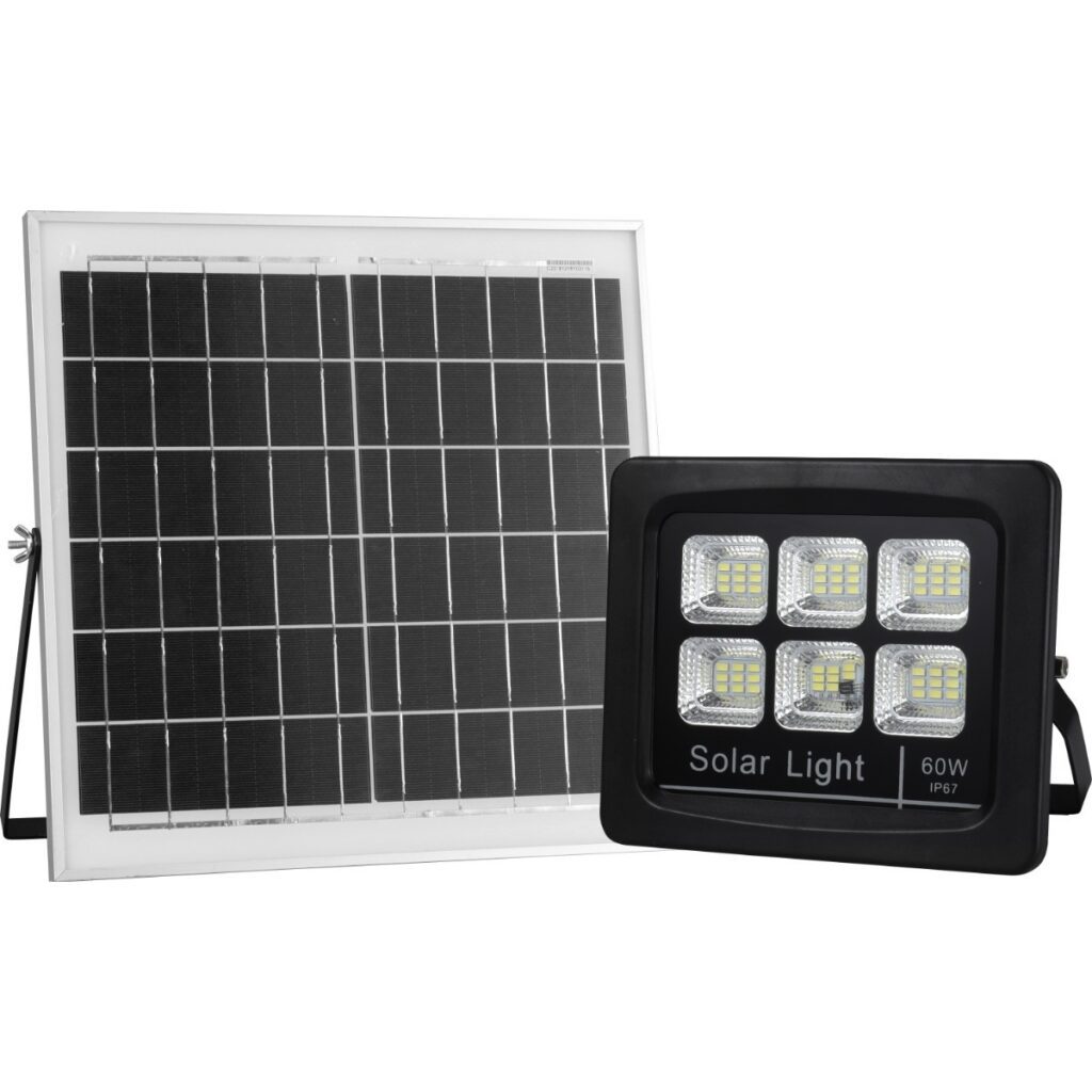 ZL-RS-60W — Reflector solar LED de 60w con control remoto y panel solar ...