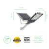 ZL-SLD-150W — ZL-SLD-150W Luminaria LED suburbana solar de exterior en 150w en luz blanca marca ...