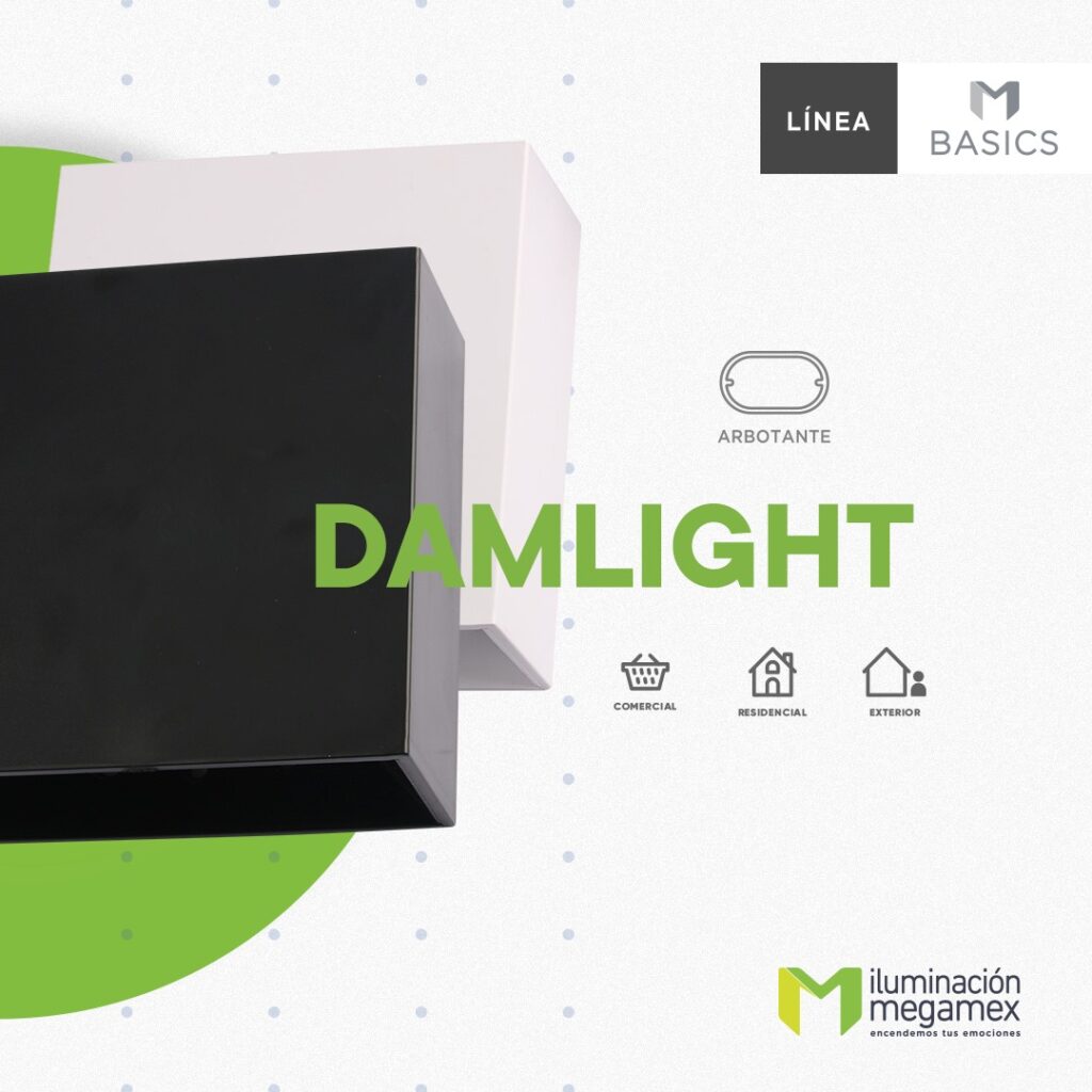 DAMLIGHT-B — DAMLIGHT-B Luminario blanco LED 4w con doble ángulo de luz ajustable para exterior ...