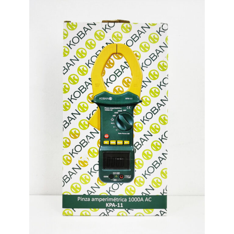 0767534 — Pinza amperimétrica 1000A AC modelo KPA-11 marca KOBAN - Comercial Eléctrica